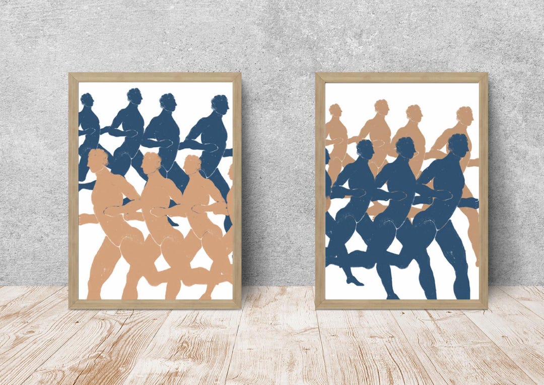 Runners Poster Greco-roman Athlete - Etsy Australia