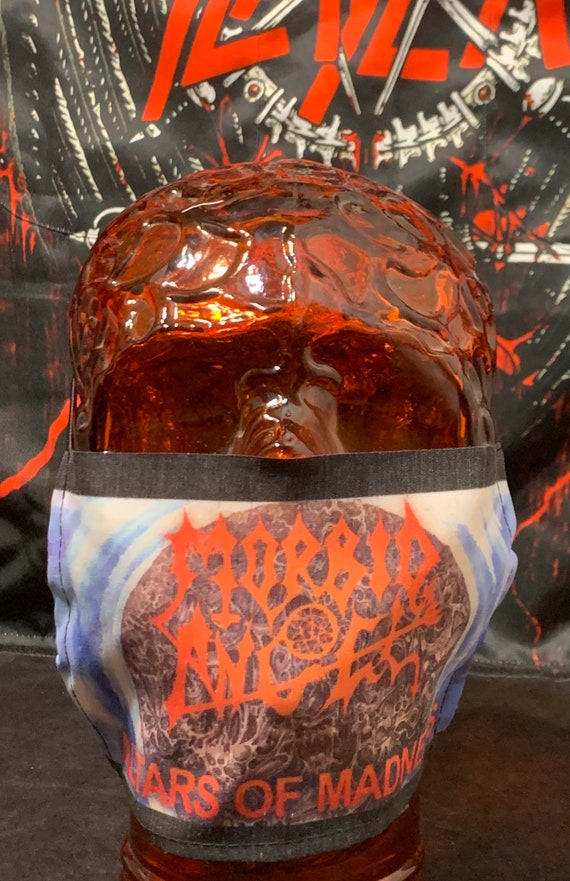Morbid Angel Death Metal Satan Face Mask Rock Star Goth | Etsy