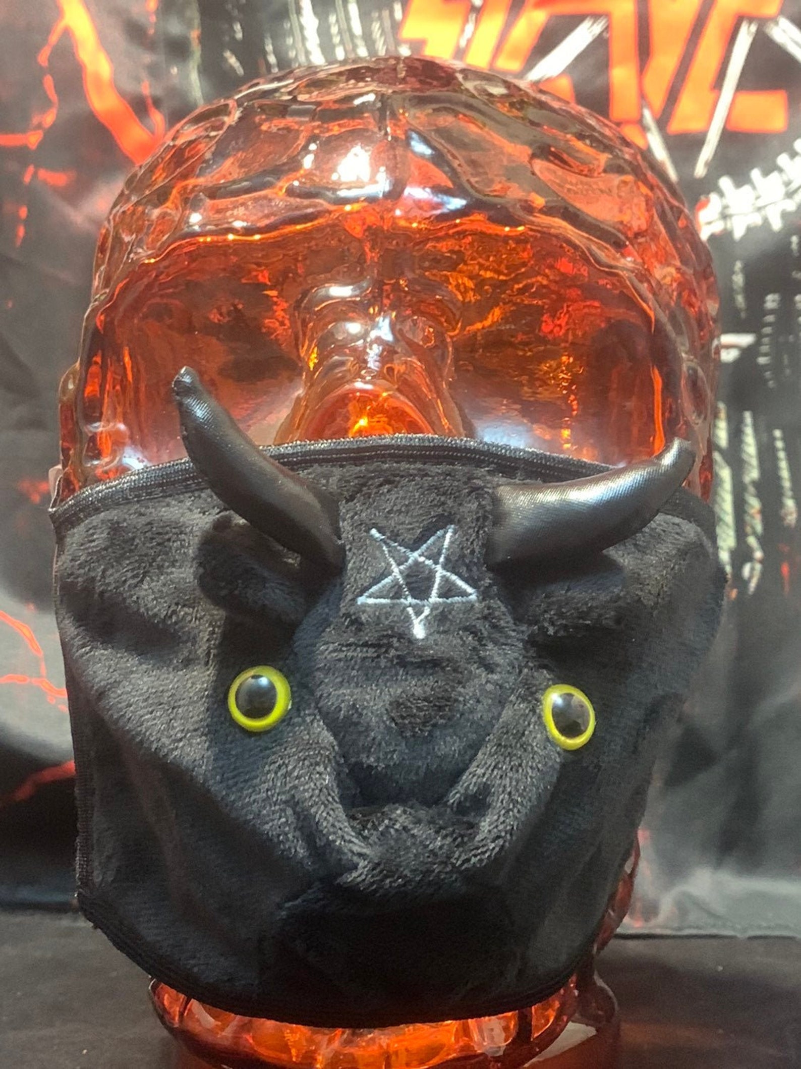 Baphy the Goat face mask satan Witch | Etsy