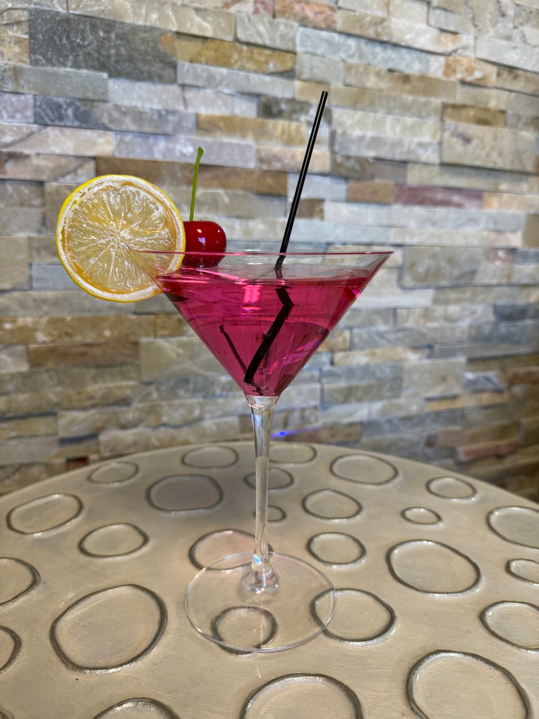 FAKE RESIN COSMO, Resin Cocktail, Cocktail Prop, Fake Cosmopolitan ...