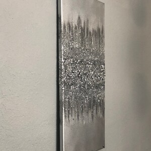 RHINESTONE WALL ART, Crystal Wall Art, Crushed Mirror Art, Minimalist ...