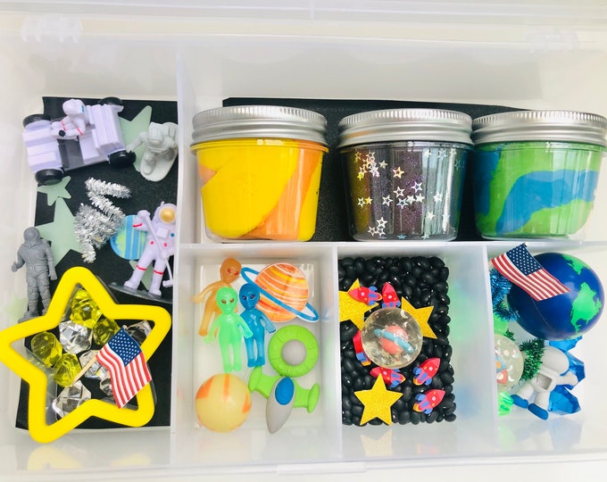 Space Sensory Kit Space Play Dough Space Sensory Play Dough - Etsy