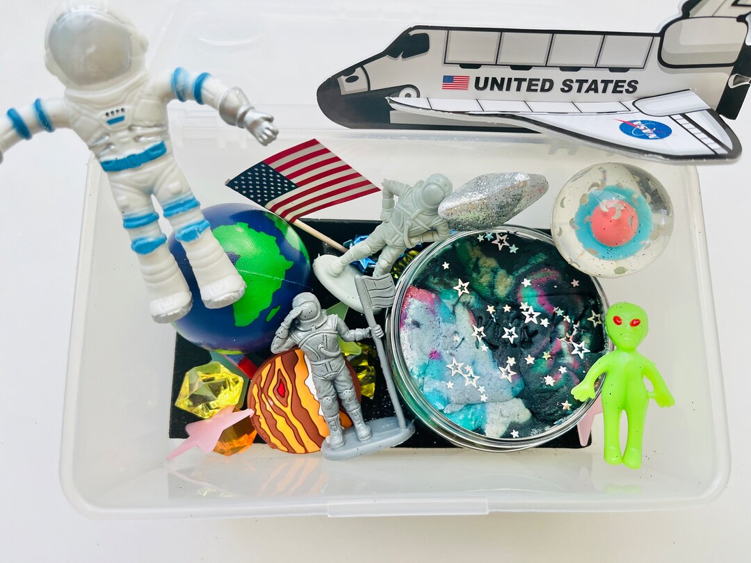 Space Mini Play Dough Kit Space Sensory Play Play Dough Kit - Etsy