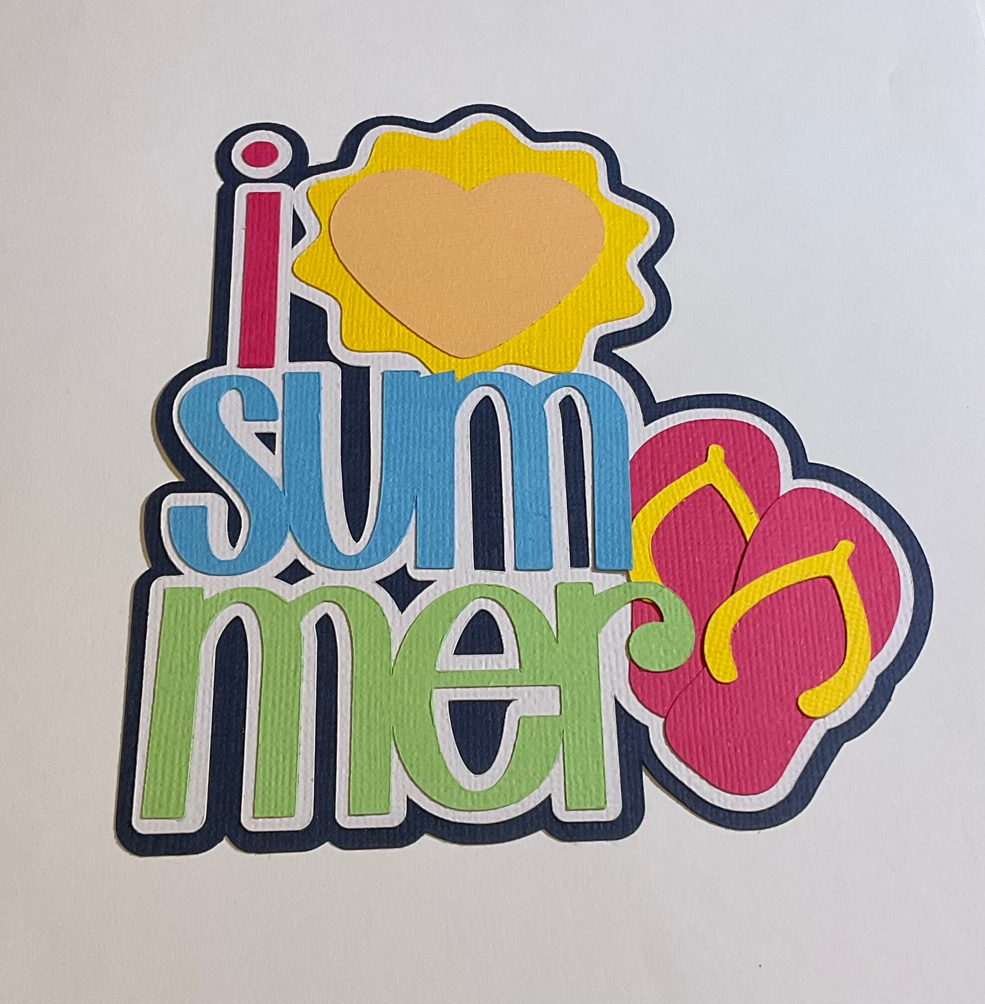 Summer Fun Title Die Cut Paper Piecing - Etsy