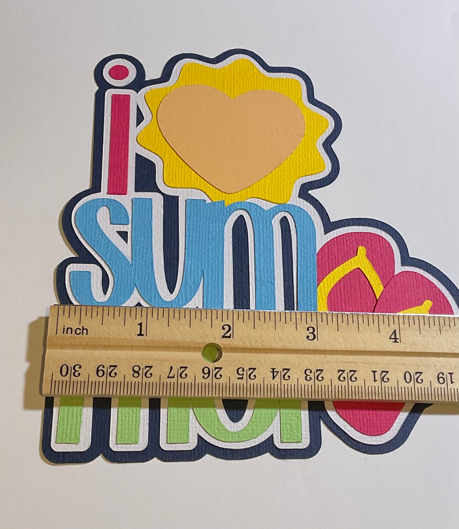 Summer Fun Title Die Cut Paper Piecing - Etsy