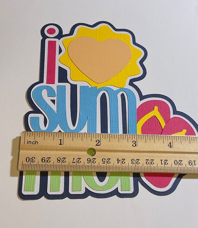 Summer Fun Title Die Cut Paper Piecing - Etsy