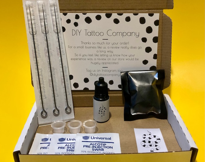 DIY Hand Poke Tattoo Kit - Quality DIY Tattoo Set for Home Tattoos - Etsy