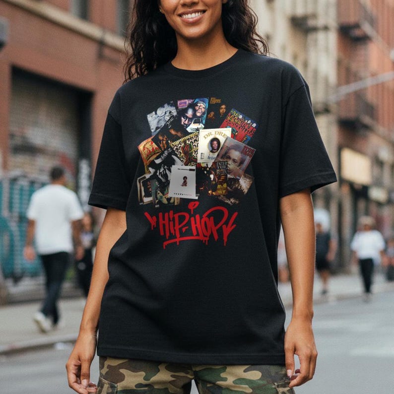 90s Hip Hop T-shirt: Vintage Rap Music Collage Tee - Etsy Canada