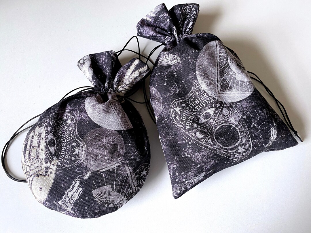 Round Tarot Deck Bag, Bag ONLY - NO CARDS Included, Occult Tarot Bag ...