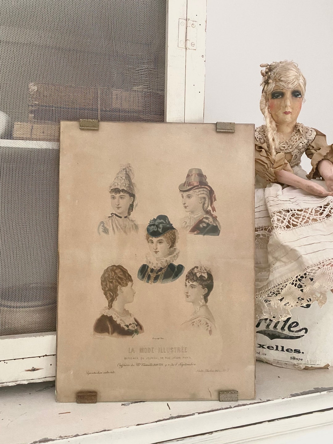 Old Picture Portrait Nostalgia Shabby Brocante Boudoir - Etsy