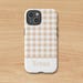 Personalized Beige Gingham Phone Case Custom Trendy Phone Case for ...