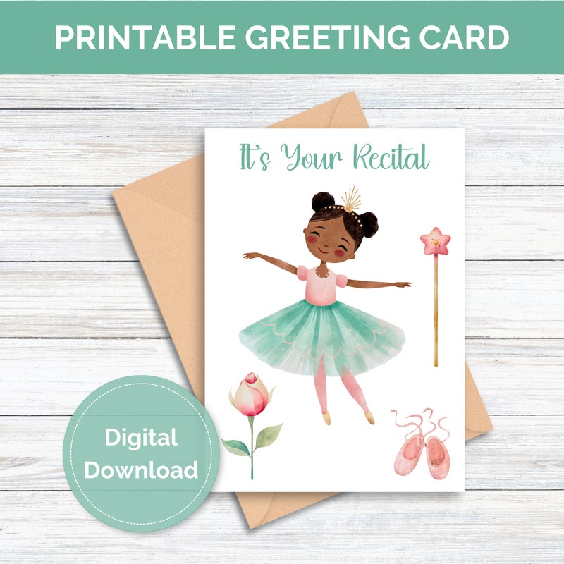 Dance Recital Card - Etsy