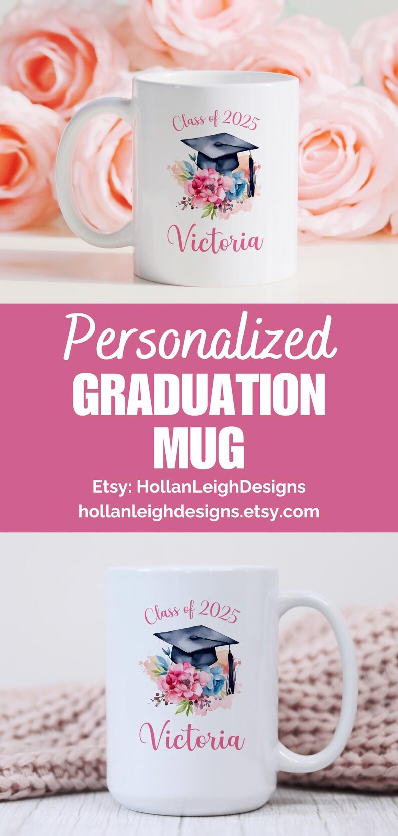 Personalized Graduation Mug Girl Graduation Gift Custom Graduation Mug ...
