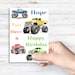 Printable Monster Truck Birthday Card for Kid Birthday Card Printable ...