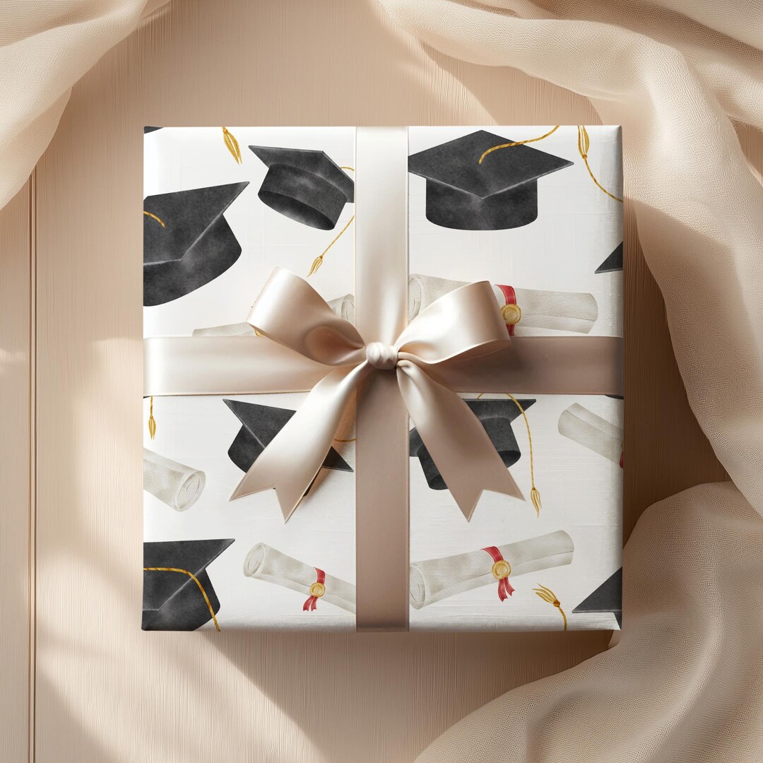 Graduation Wrapping Paper for Graduate Gift Wrap for High School ...