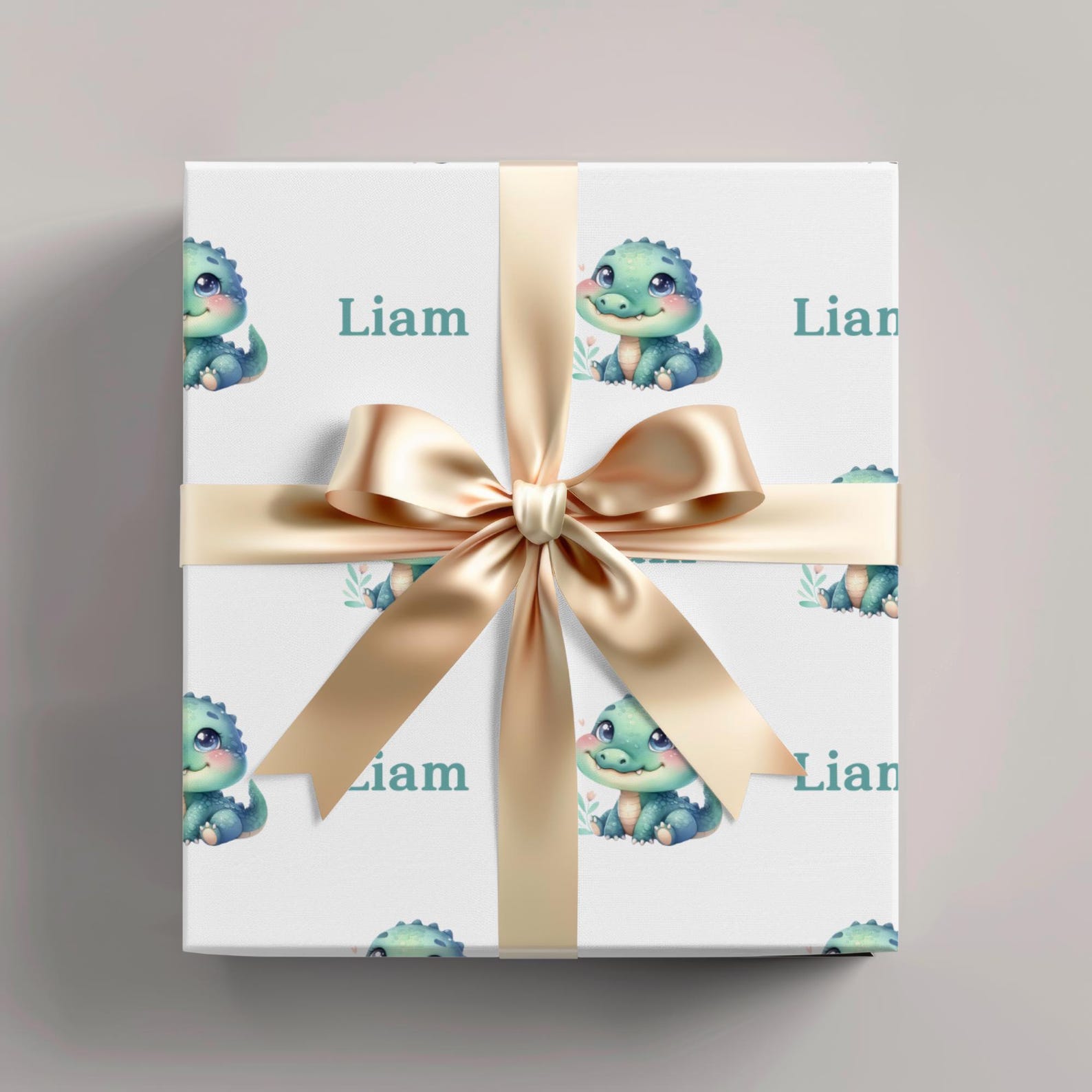 Personalized Crocodile Wrapping Paper for Boy Birthday Gift Wrap ...