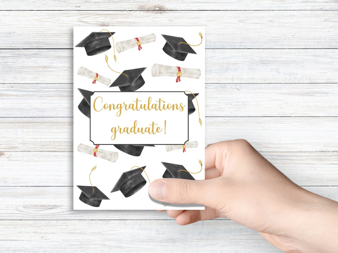 Printable Graduation Card Congratulations Card Class of 2025 Graduate ...