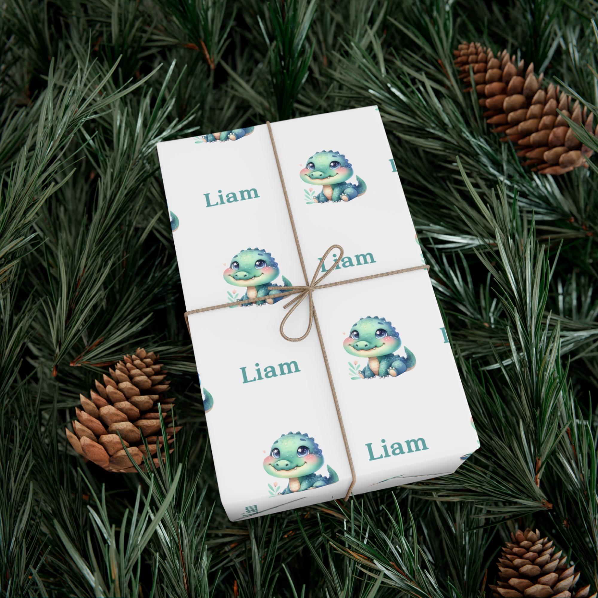 Personalized Crocodile Wrapping Paper for Boy Birthday Gift Wrap ...