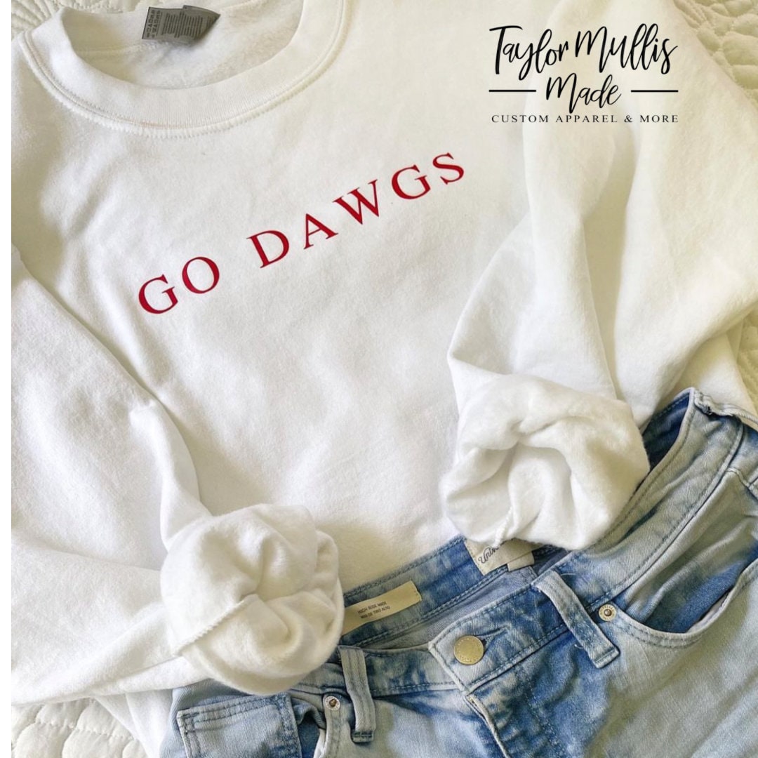 Dawgs Shirt Sic Em Bulldog Shirt Georgia Crewneck Game Day Custom ...