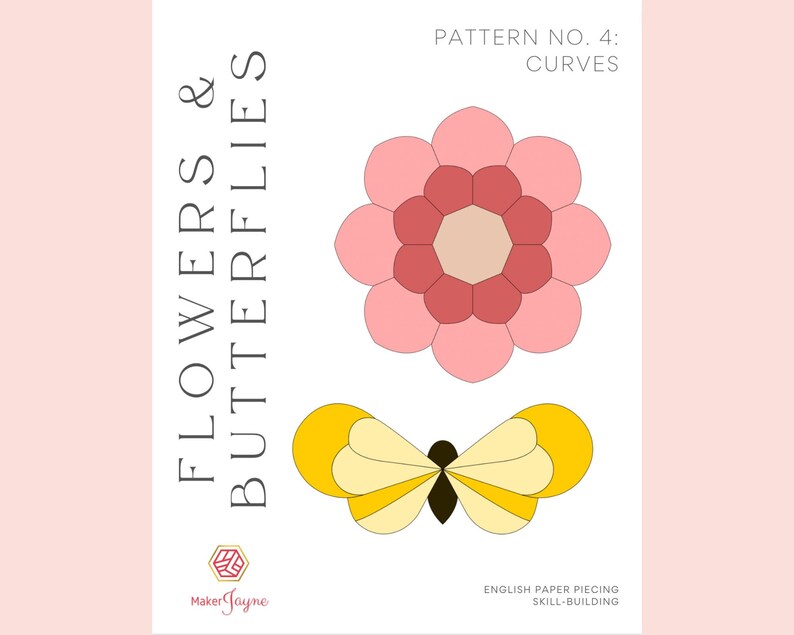 Digital EPP Pattern 4: EPP Curves Flowers & Butterflies - Etsy