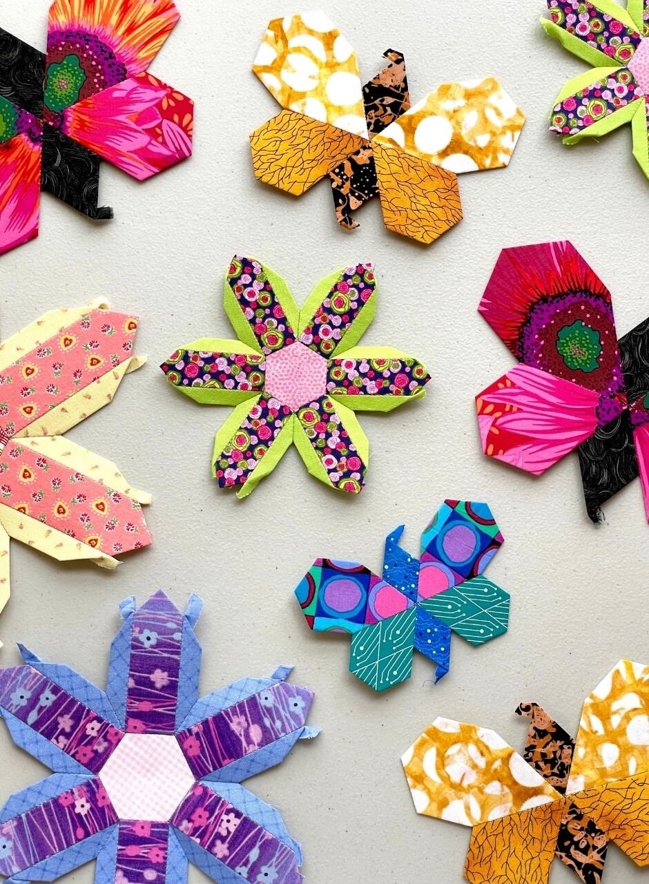 Digital EPP Pattern 2: Beyond Hexies Flowers & Butterflies - Etsy