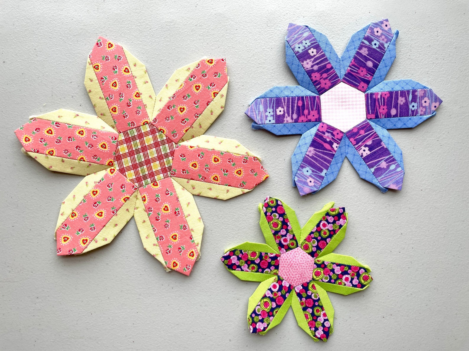 Digital EPP Pattern #2: EPP Points Flowers & Butterflies - English ...
