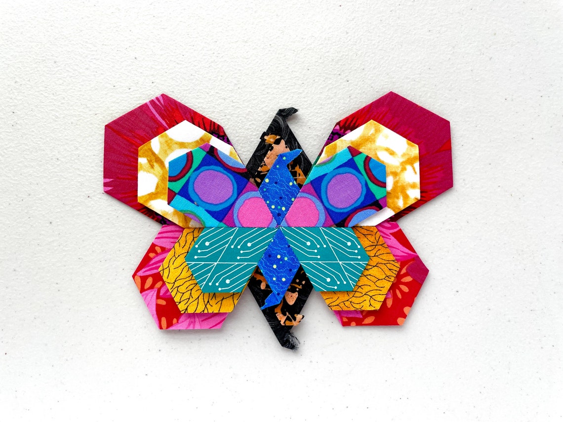 Digital EPP Pattern #2: EPP Points Flowers & Butterflies - English ...