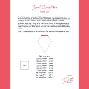 12 Sizes Printable EPP Templates PDF Instant Download Jewel Shape - Etsy
