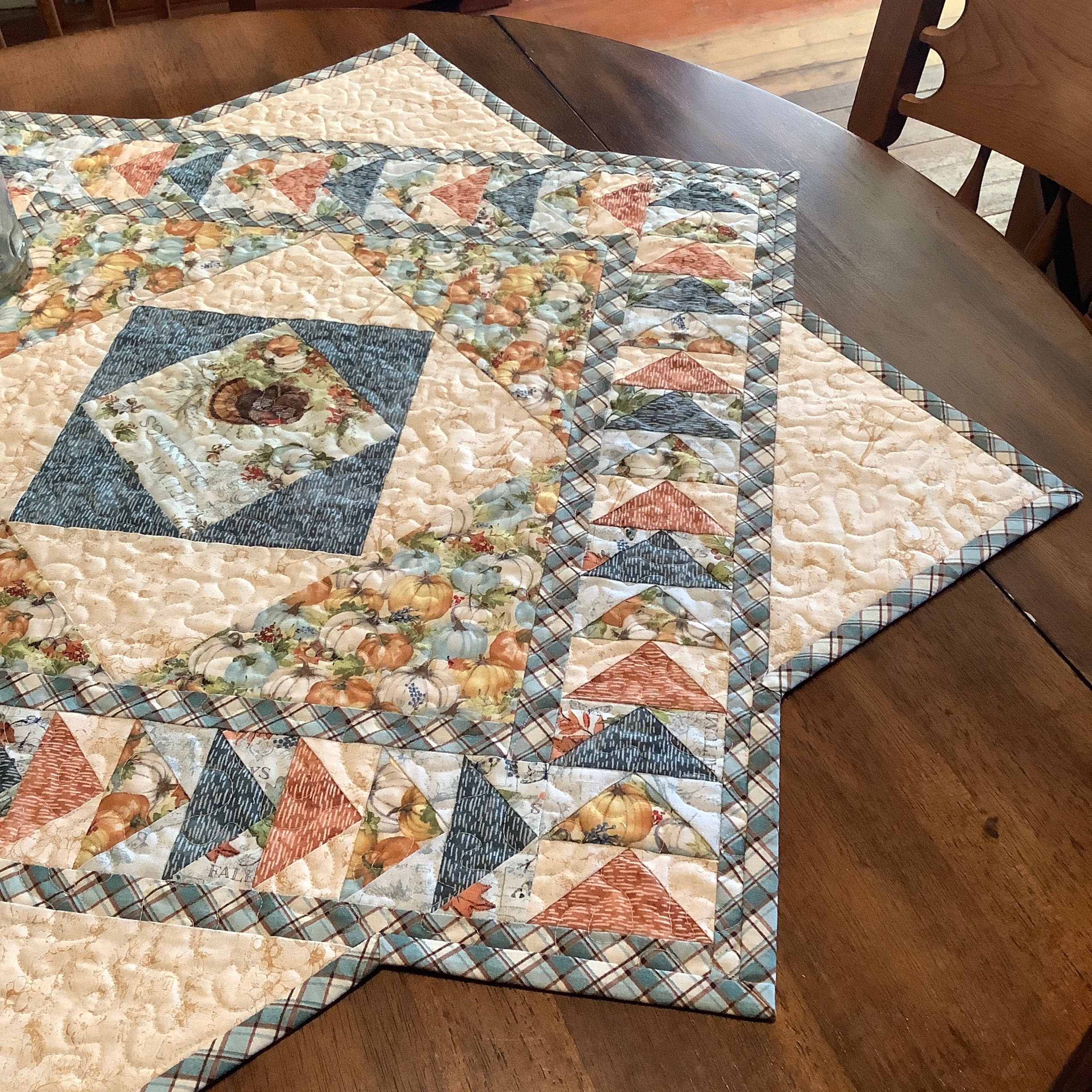 Table Topper PDF Pattern, Instant Download, Flying Geese, Square in A ...