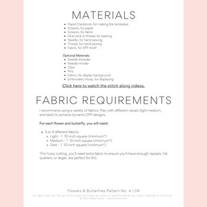 Digital EPP Pattern #4: EPP Curves - Flowers & Butterflies - English ...