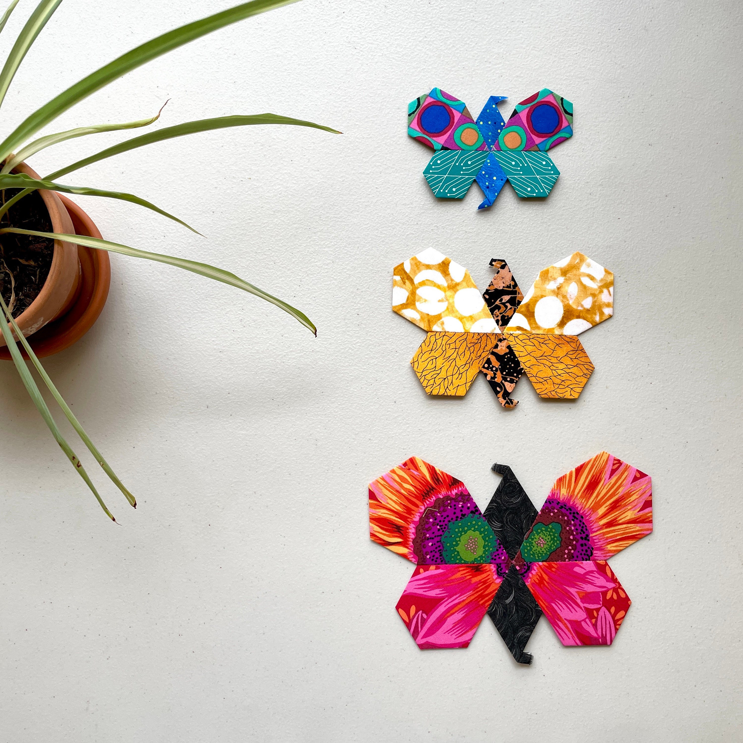 Digital EPP Pattern #2: EPP Points Flowers & Butterflies - English ...
