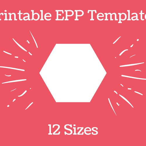 Printable EPP Templates PDF Instant Download Hexagon 12 - Etsy