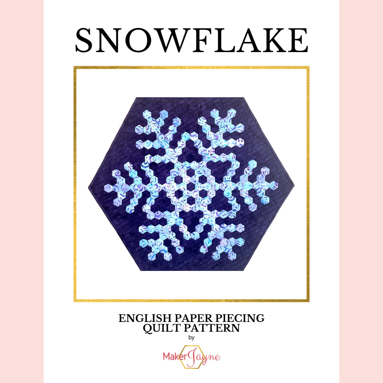 Digital EPP Pattern Snowflake Quilt Pattern English Paper - Etsy