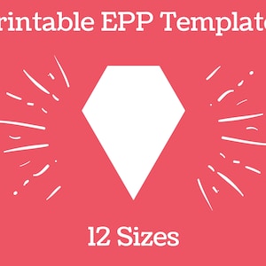 12 Sizes Printable EPP Templates PDF Instant Download Jewel Shape - Etsy