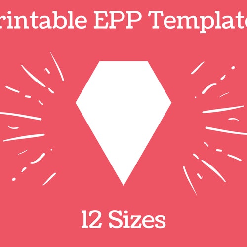 Printable EPP Templates PDF Instant Download Hexagon 12 - Etsy
