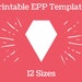 12 Sizes Printable EPP Templates PDF Instant Download Jewel Shape - Etsy