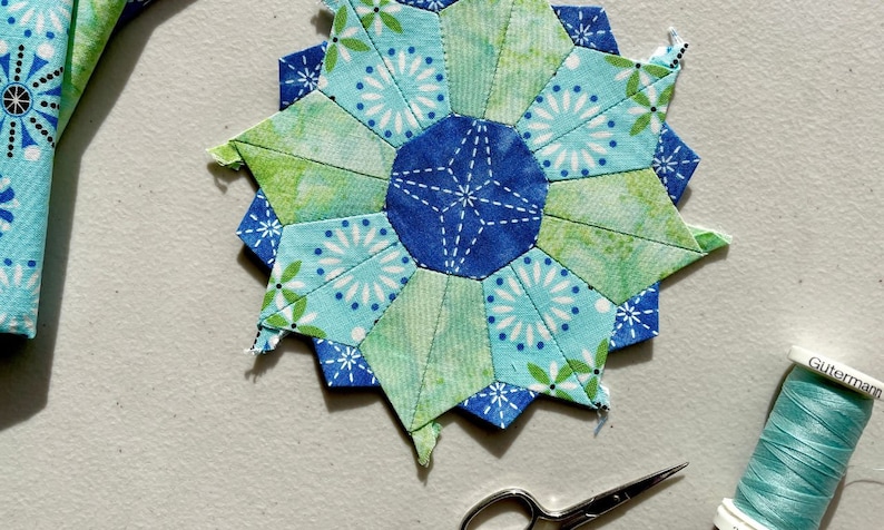 Digital EPP Pattern #3: Fussy Cutting Flowers & Butterflies - English ...
