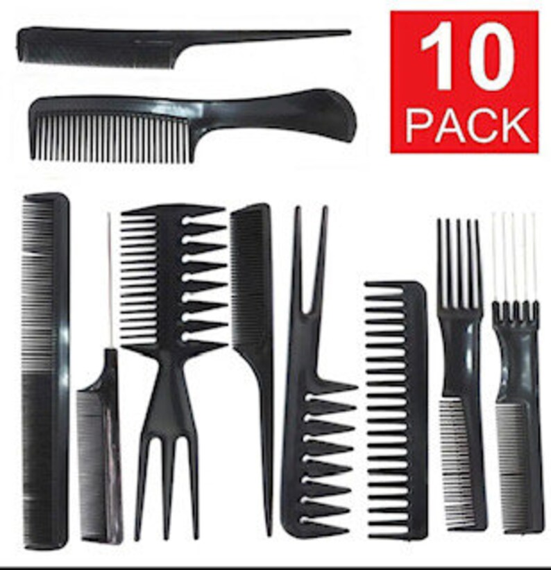 10 Piece Comb Set for Textured Hair - Etsy