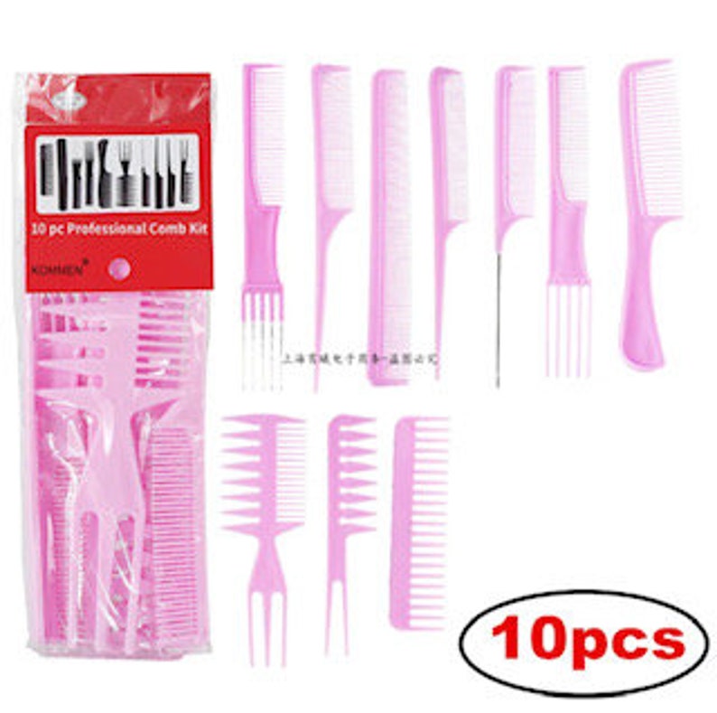 10 Piece Comb Set for Textured Hair - Etsy
