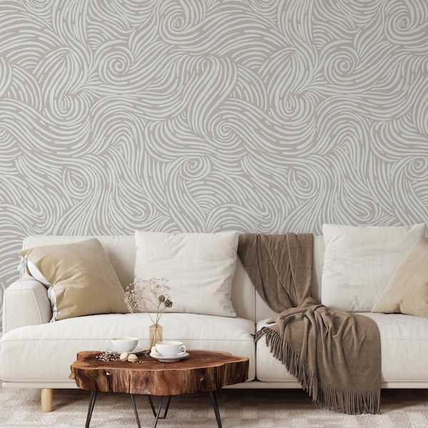 Abstract Wave Wallpaper - Etsy