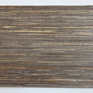 Natural Grasscloth Hemp Wallpaper Painted in Matte Brown Beige Color ...