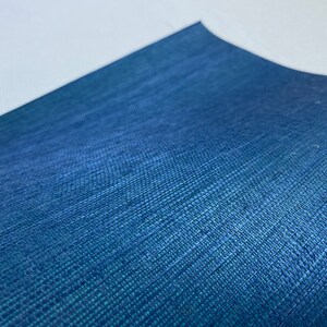 Natural Grasscloth Wallpaper Dark Navy Blue Woven Sisal Traditional ...