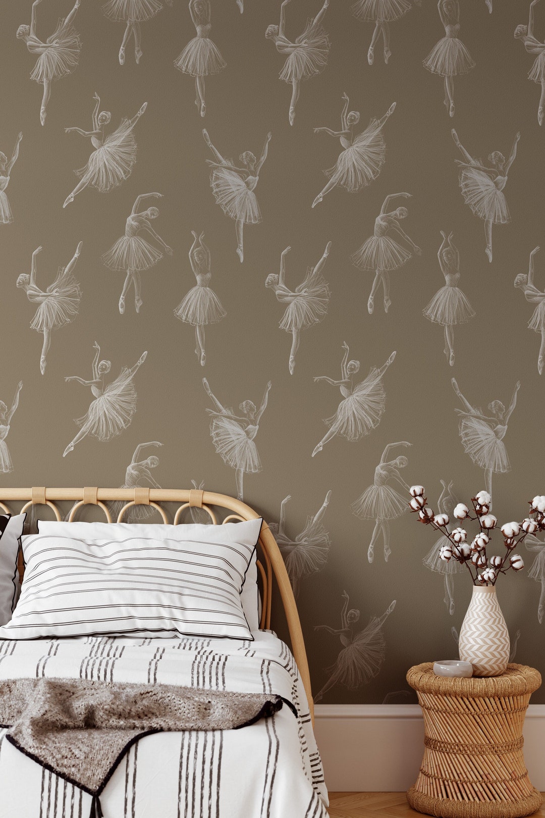 Vintage Wallpaper, Ballet Dancers - Peel & Stick - Traditional Non ...