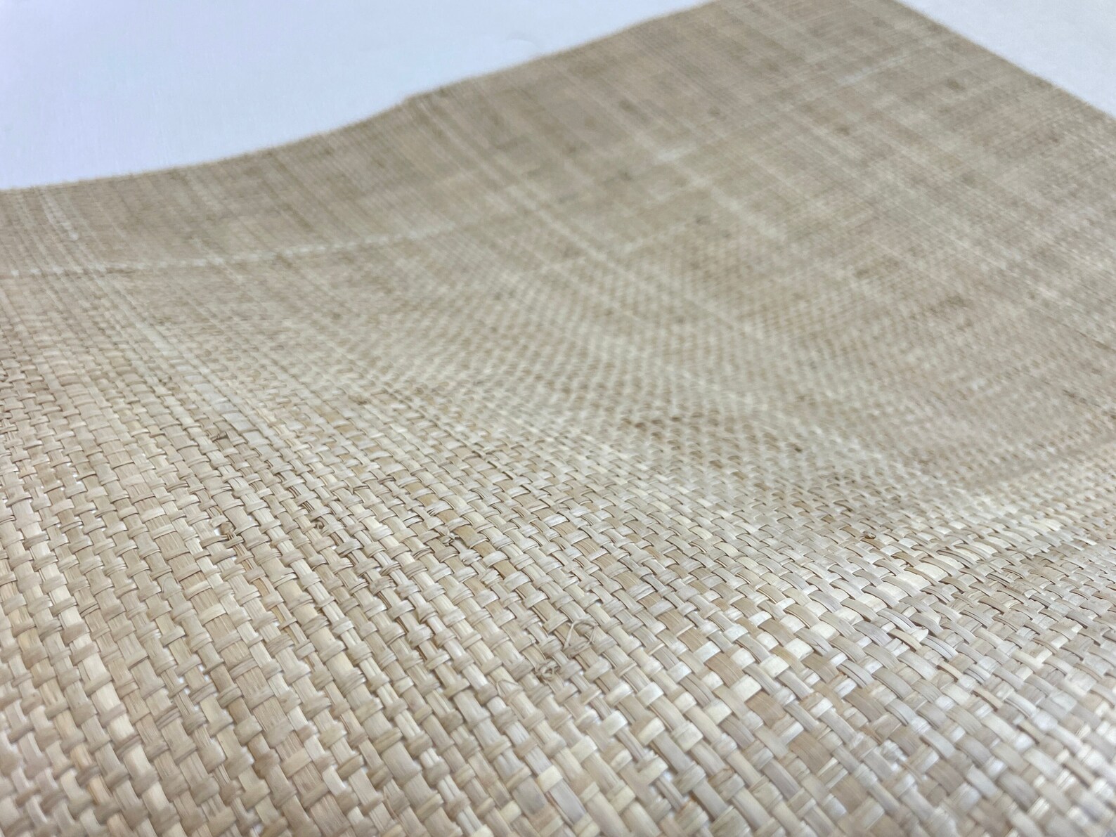 Natural Grasscloth Raffia Rough Wallpaper Natural Fibers in Beige Color ...