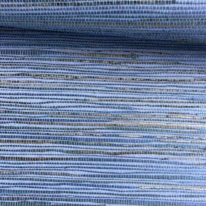 Natural Grasscloth Hemp Wallpaper Painted in Matte Blue Purple Beige ...