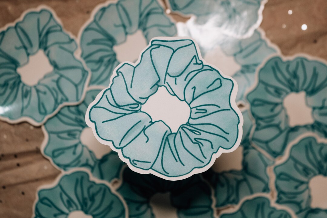 Scrunchie Sticker Weatherproof 3 DIECUT Sticker - Etsy