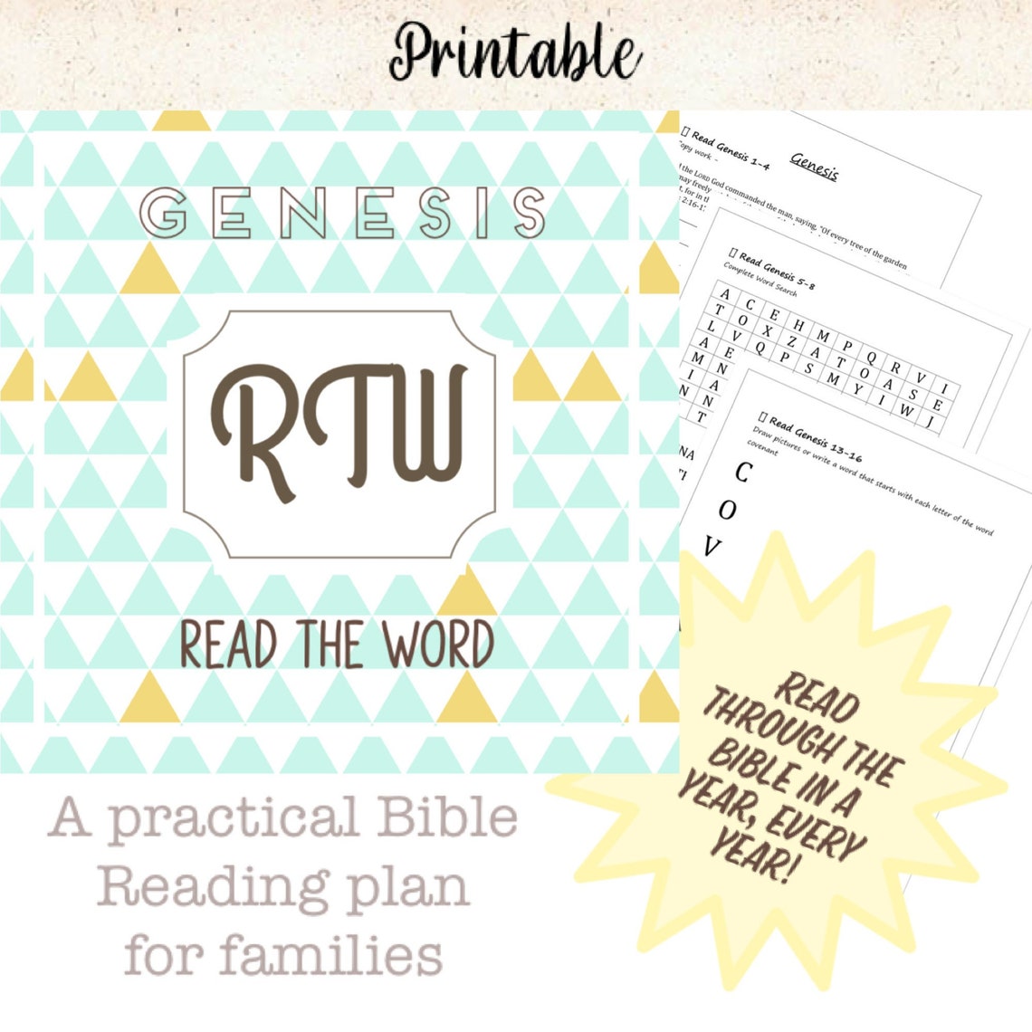 Bible Reading Plan Genesis Daily Bible Reading Planner Etsy bible-reading-plan-genesis-daily-bible-reading-planner-etsy