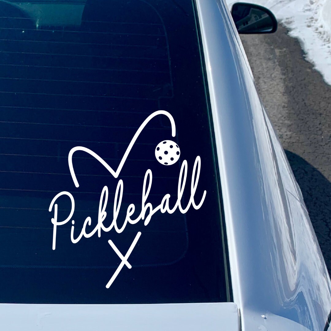Pickleball Decal | Love Pickleball | Bumper Sticker | I Love Pickleball ...