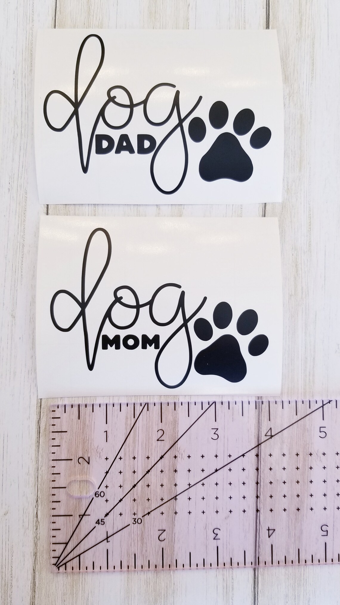 Dog Mom & Dog Dad Decals Dog Lover Fur Mama Dog Mama | Etsy