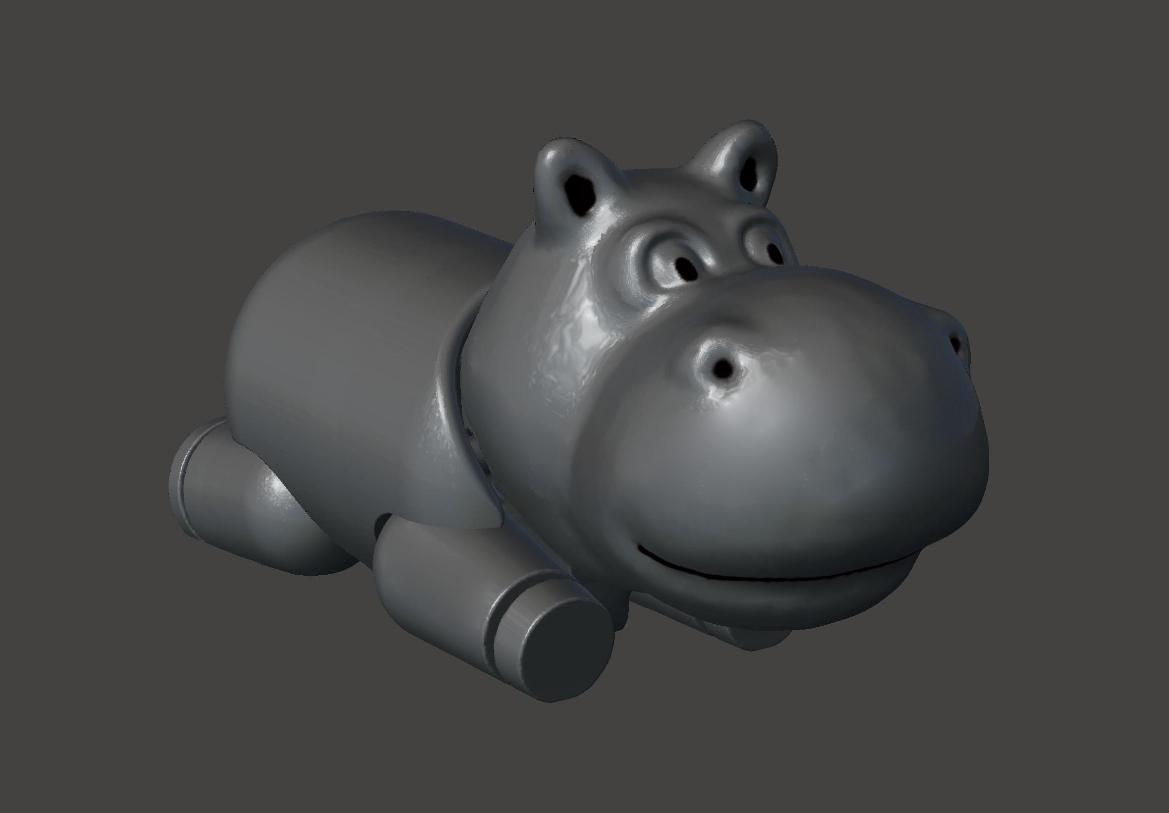 Cute Articulated Hippo STL File for 3d Printing Flexi - Etsy